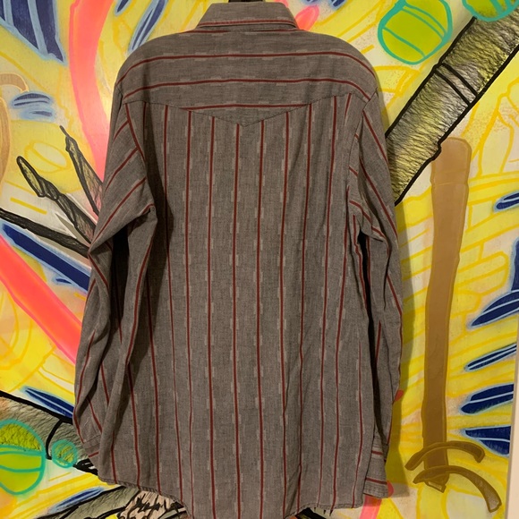 Roper | Shirts | Vintage Roper Pattern Snap Button Cowboy Shirt Xl ...